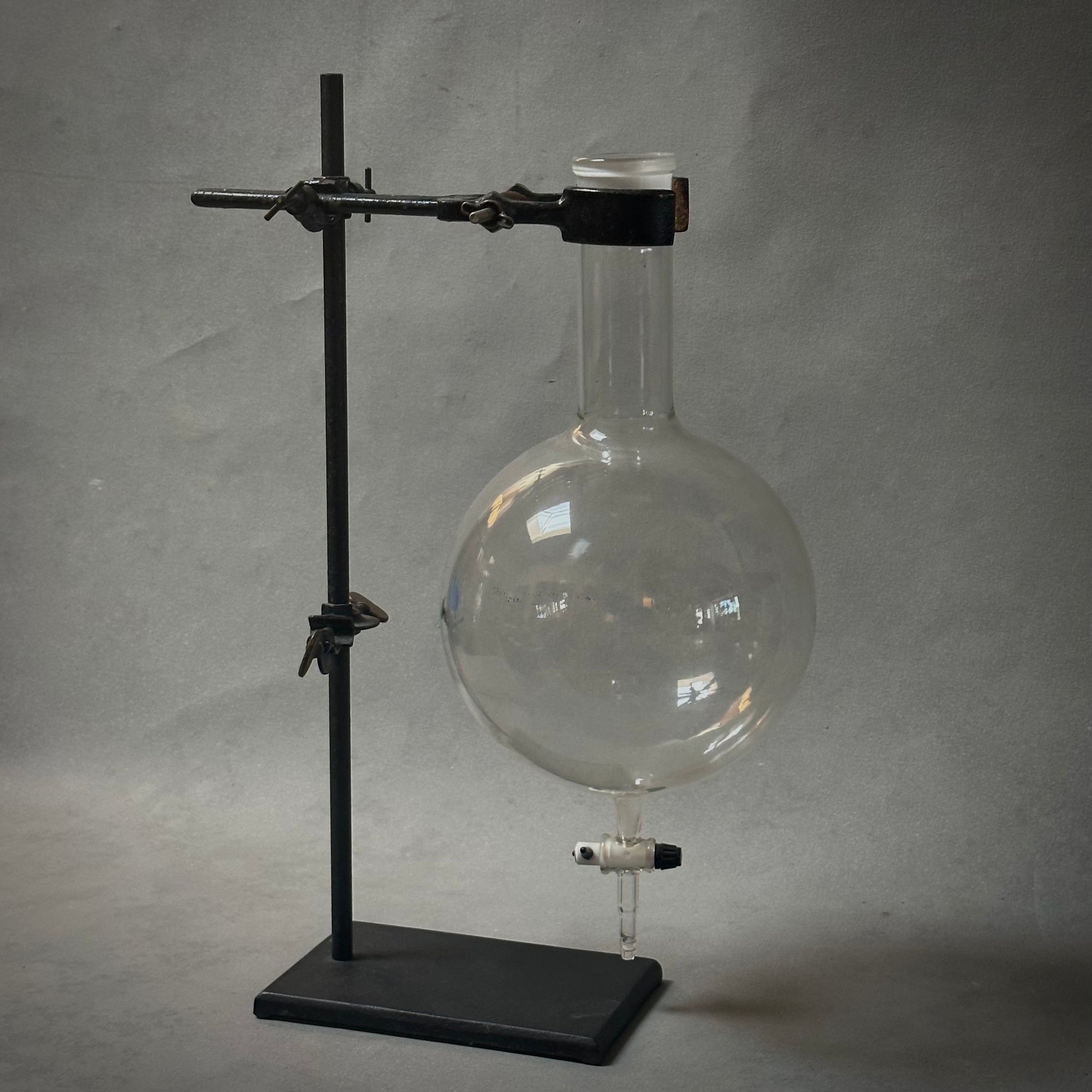 Round Beaker with Tear Drop Stem Design on Stand from Early 20th ...