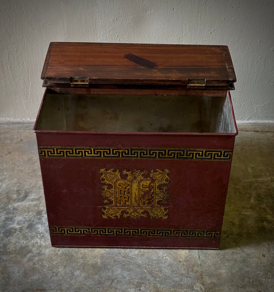 Late 19th Century English Tin and Wood Storage Box – Lee Stanton Antiques