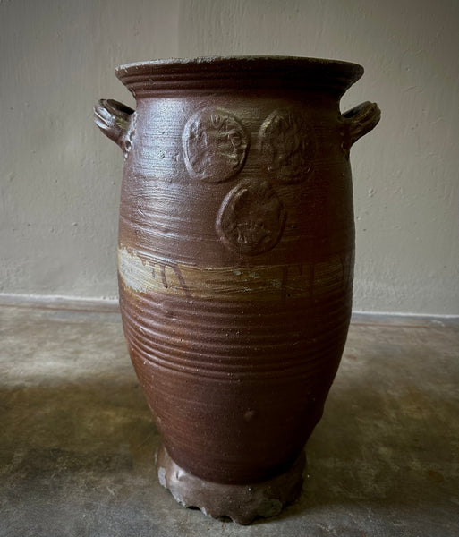 Pair of Large Stoneware Pots – Lee Stanton Antiques