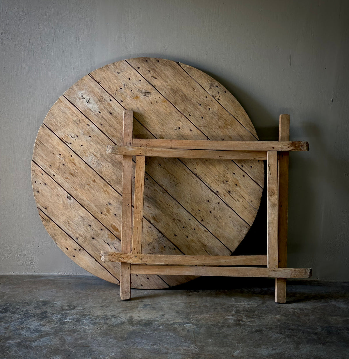 Late 19th Century French Country Folding Champagne Wine Tasting Table ...